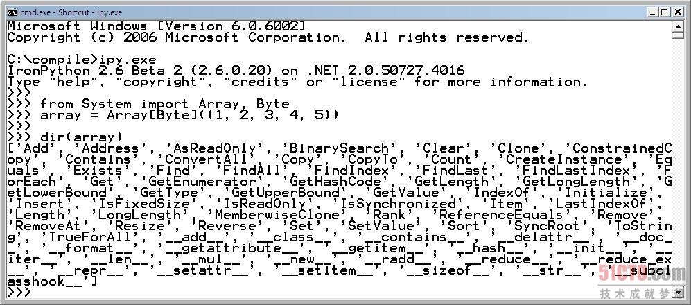 开始IronPython之旅：交互式解释器与常用函数 - IDC.Net帮助中心